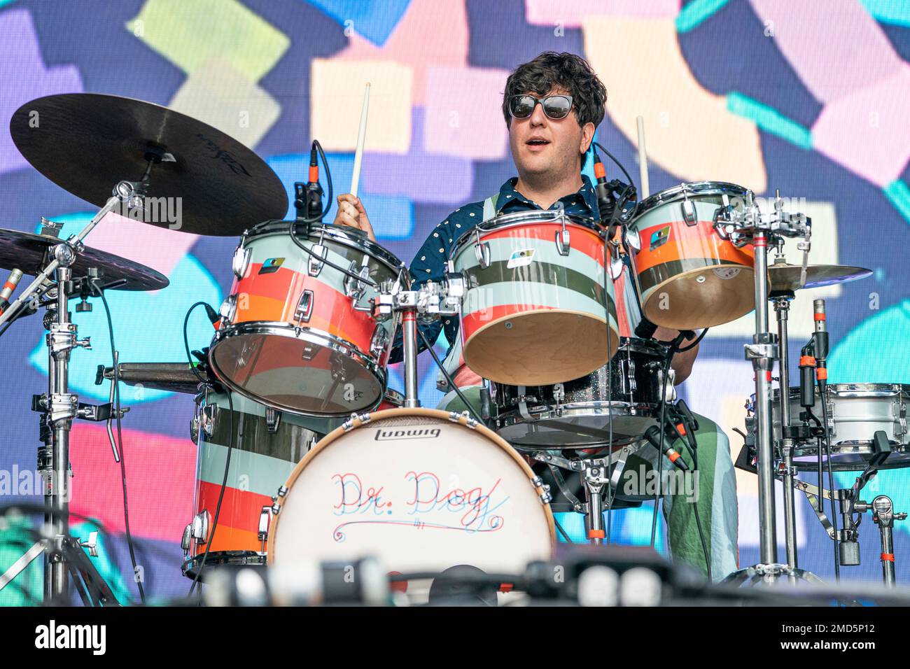 Eric Slick of Dr. Dog performs at the Outside Lands Music Festival at ...