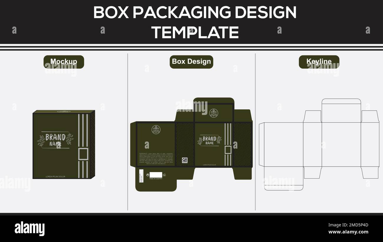 Box Packaging Template Design Stock Vector Image & Art - Alamy