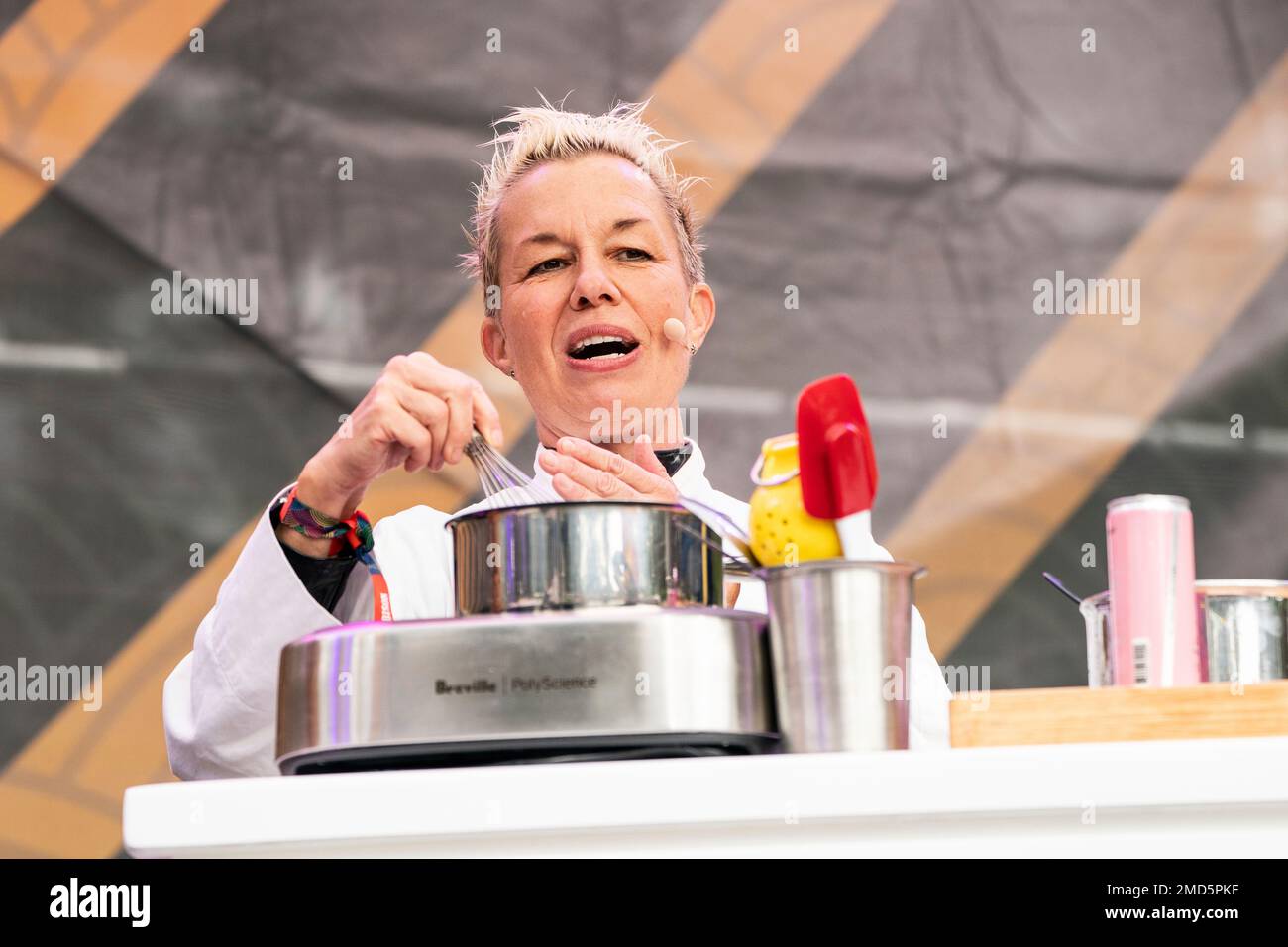 Chef Elizabeth Falkner is seen at the Outside Lands Music Festival at ...