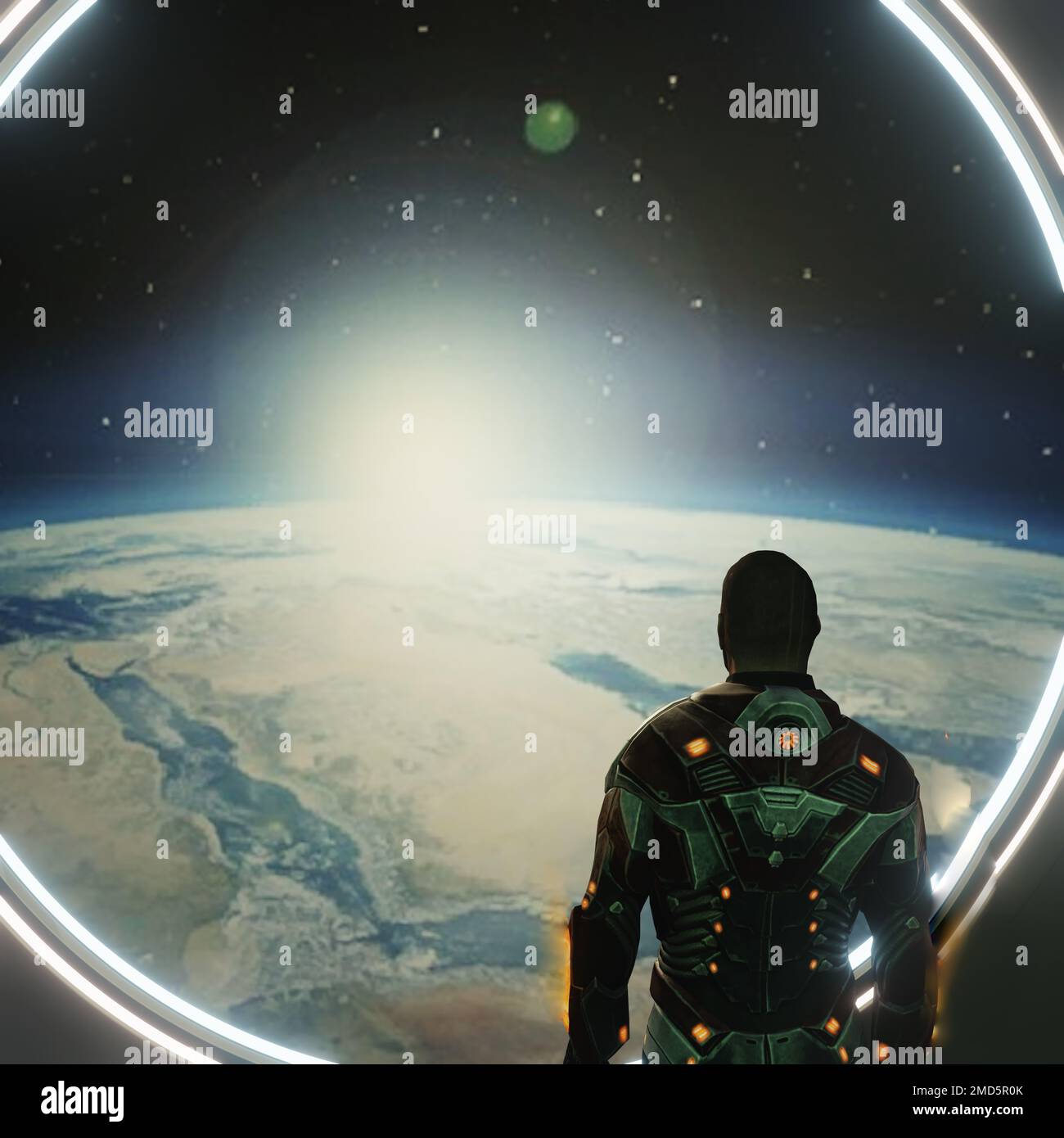 Astronaut looks earth from space hi-res stock photography and images ...