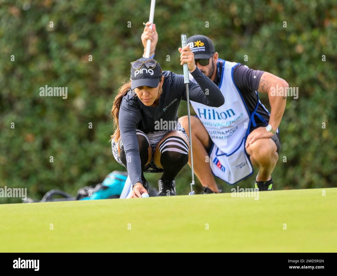 Orlando, FL, USA. 22nd Jan, 2023. Paula Reto of South Africa lines up a ...