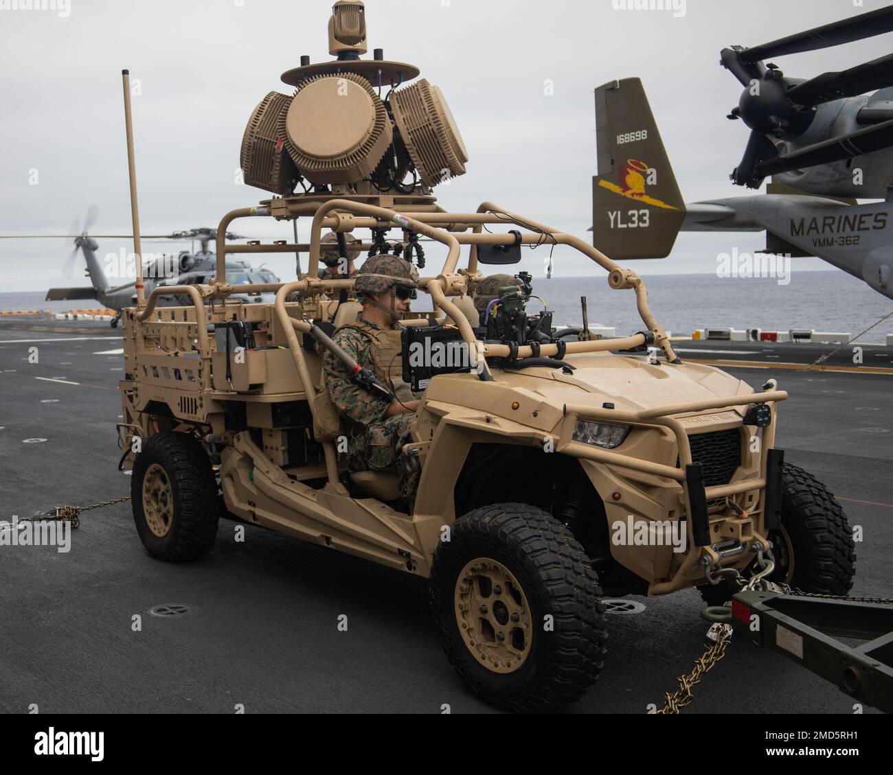 PACIFIC OCEAN (July 13, 2022) - U.S. Marines with Marine Medium Tiltrotor Squadron (VMM) 362 ...