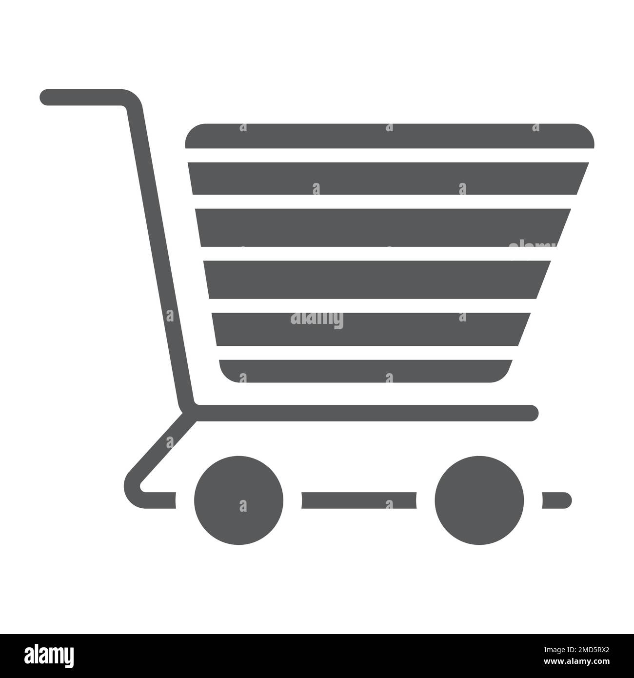 Shopping cart glyph icon, e commerce and store, food retail sign vector ...