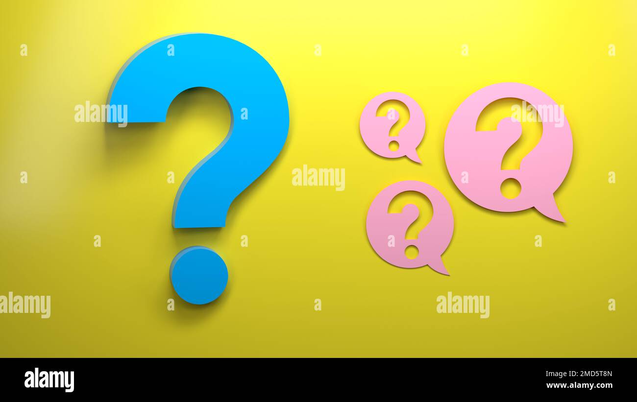 Question mark and confusion Stock Photo - Alamy