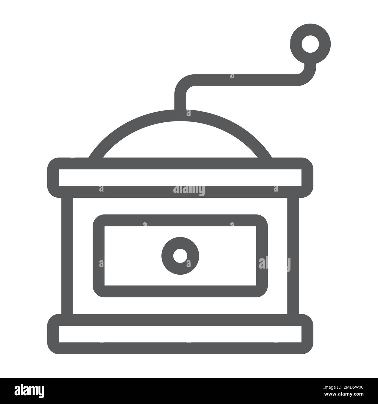 Coffee grinder line icon, coffee and cafe, vintage sign vector graphics ...