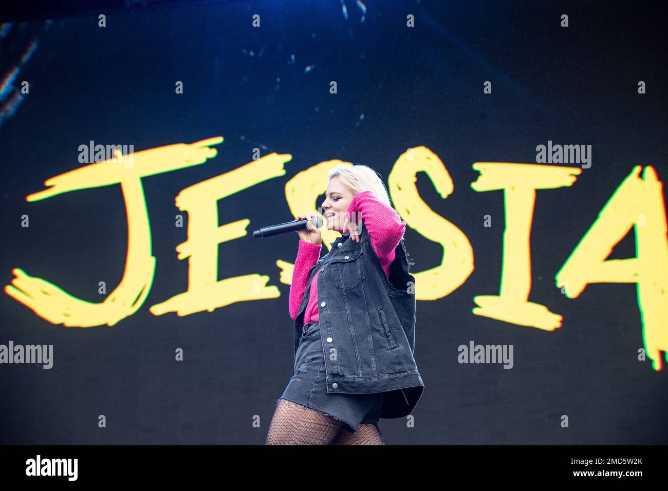 Jessia performs at the Outside Lands Music Festival at Golden Gate Park ...