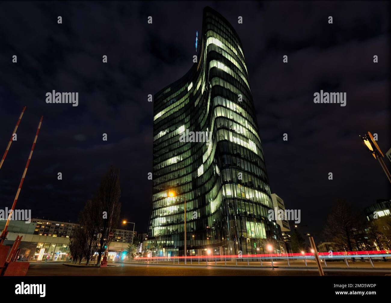 Vienna, Austria, Dec. 2019: A view of OMV HQ building which Austrian ...