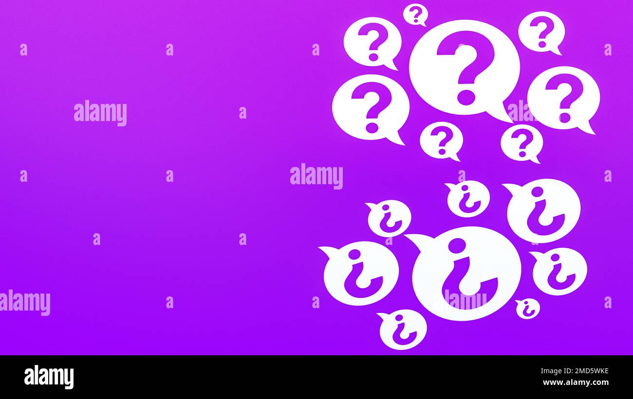 Question mark and confusion Stock Photo - Alamy