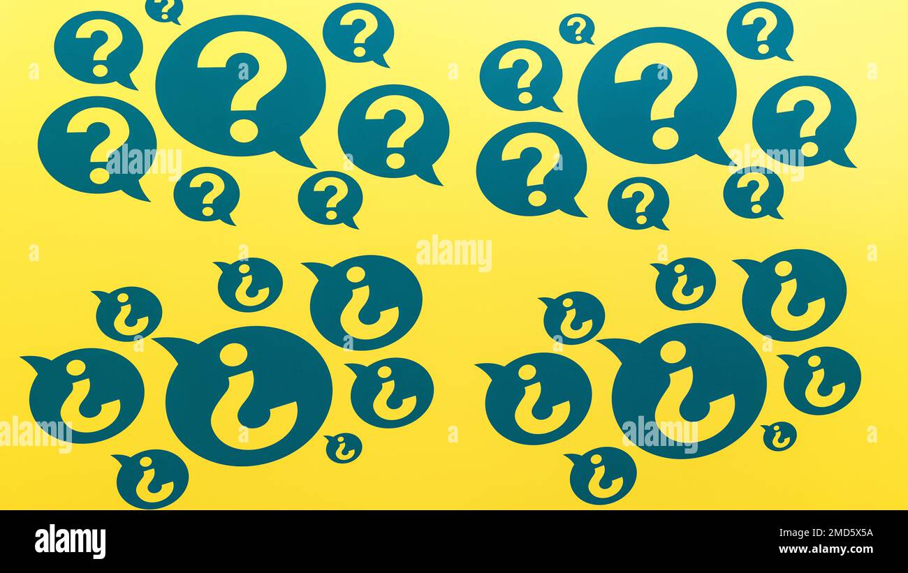 Question mark and confusion Stock Photo - Alamy