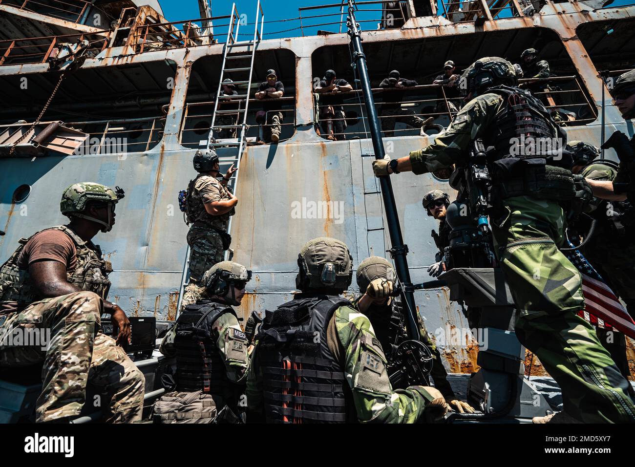 A U.S. Naval Special Warfare Combatant-Craft Crewmen with Special Boat ...