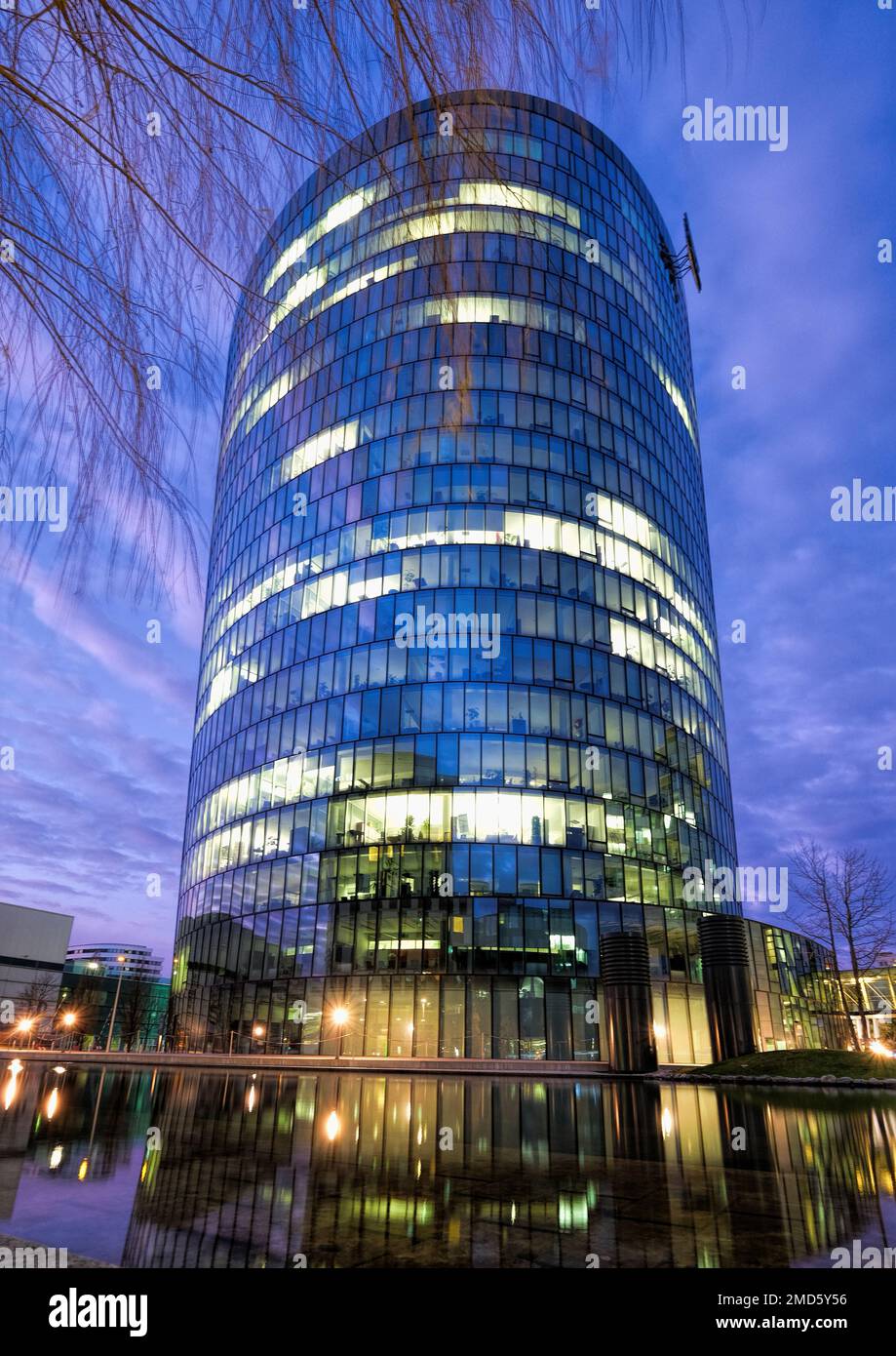 Vienna, Austria, Dec. 2019: A view of OMV HQ building which Austrian ...