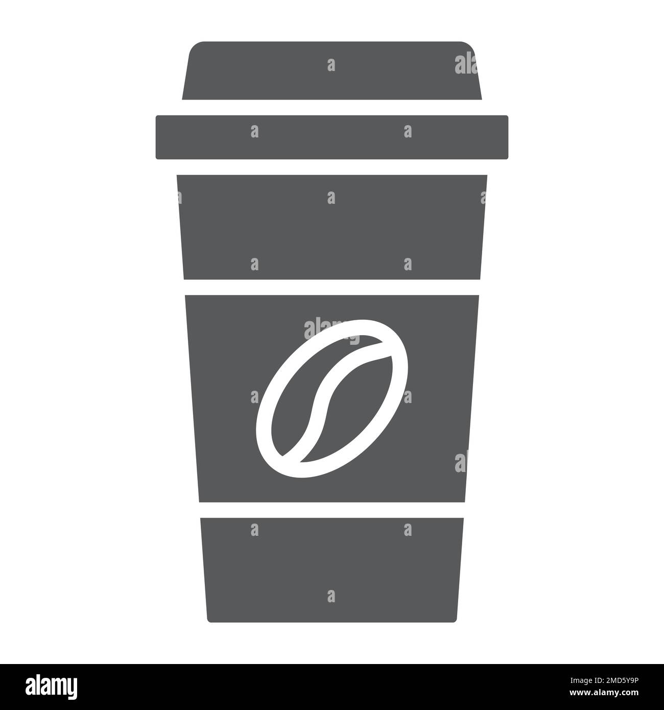 Disposable coffee cup glyph icon, coffee and cafe, paper cup sign ...