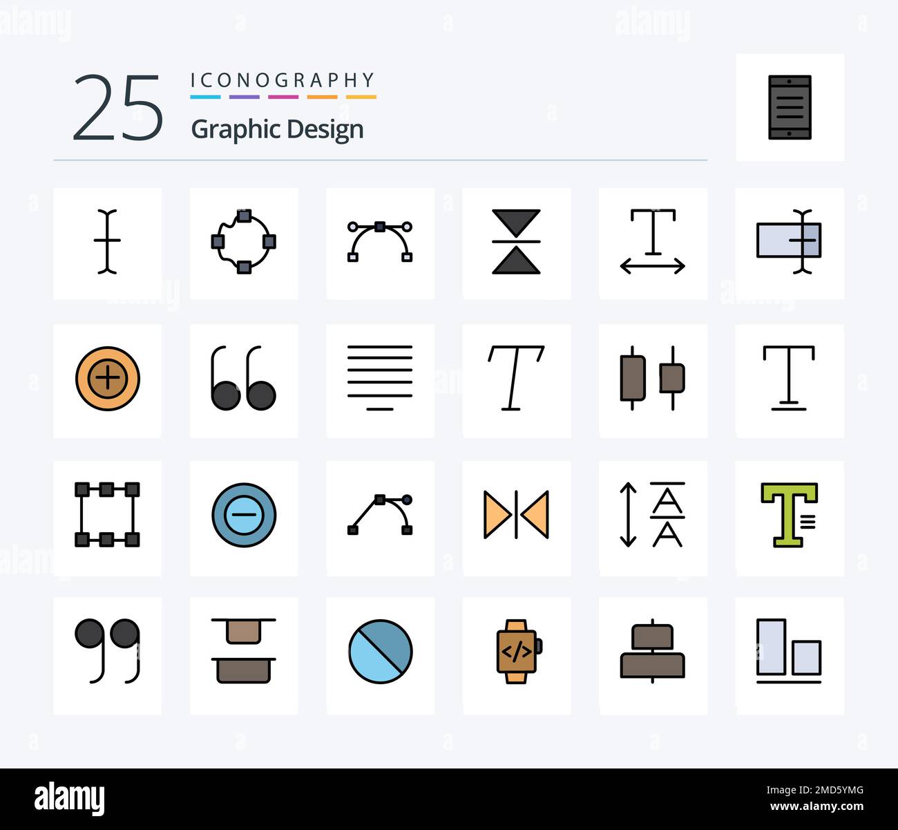 Design 25 Line Filled icon pack including more. input. flip. field ...
