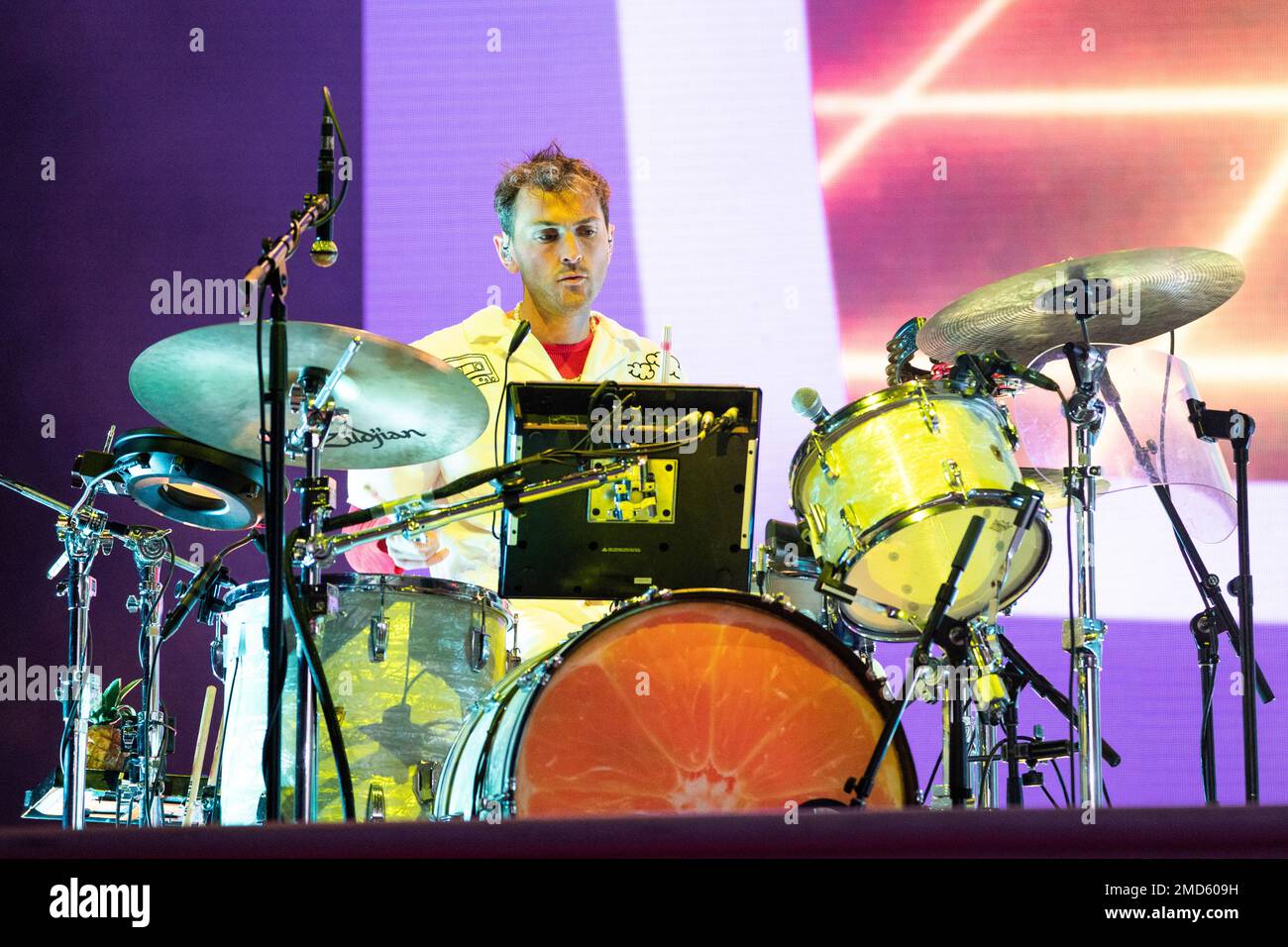 Joe Seaward of Glass Animals performs at the Outside Lands Music ...