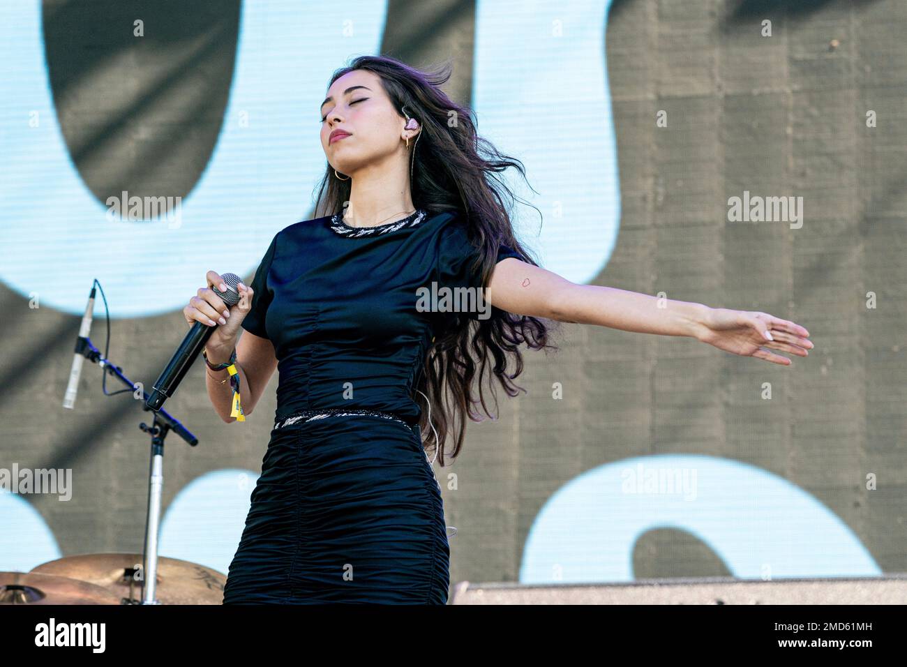Sofia Valdes performs at the Outside Lands Music Festival at Golden ...