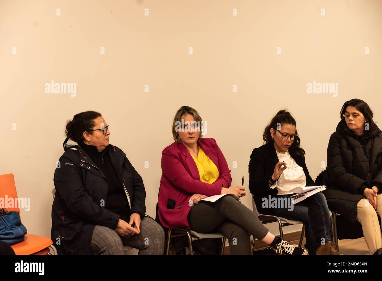Cangas, Spain. january 21, 2023: public presentation of Carmen Berzosa ...