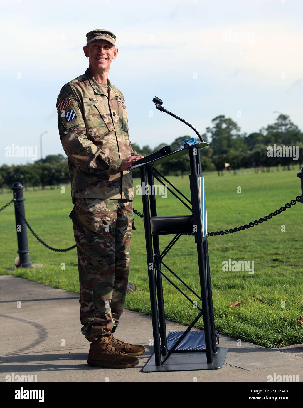 Lt. Col. Timothy W. Decker, incoming commander of the “Panther ...
