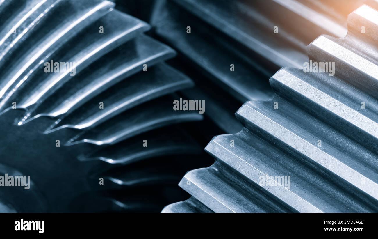 engine gear wheels, industrial background Stock Photo - Alamy