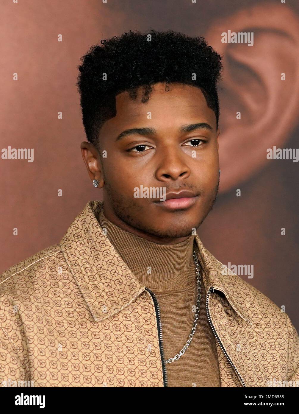 Amarr Wooten, a cast member in "Colin in Black and White," poses at the ...