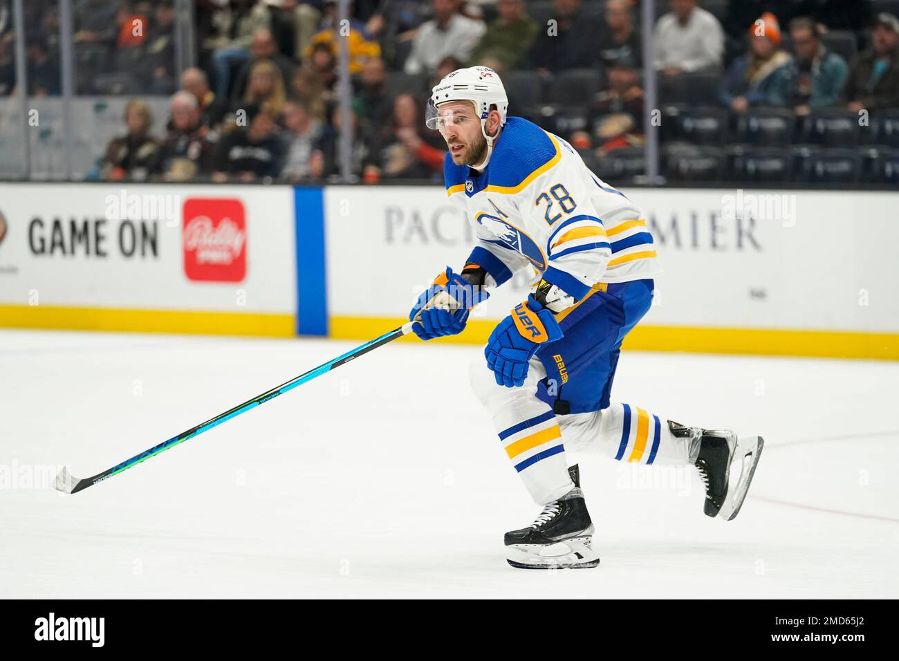 Buffalo Sabres' Zemgus Girgensons skates during the first period of an ...
