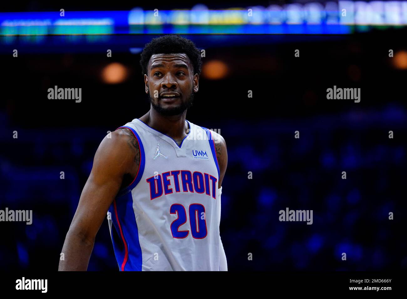Detroit Pistons' Josh Jackson plays during an NBA basketball game ...