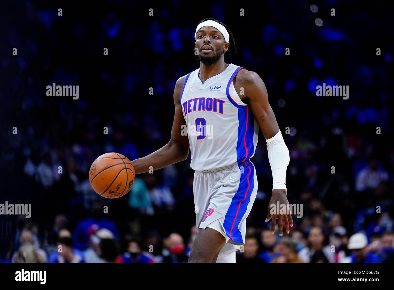 Detroit Pistons' Jerami Grant plays during an NBA basketball game ...