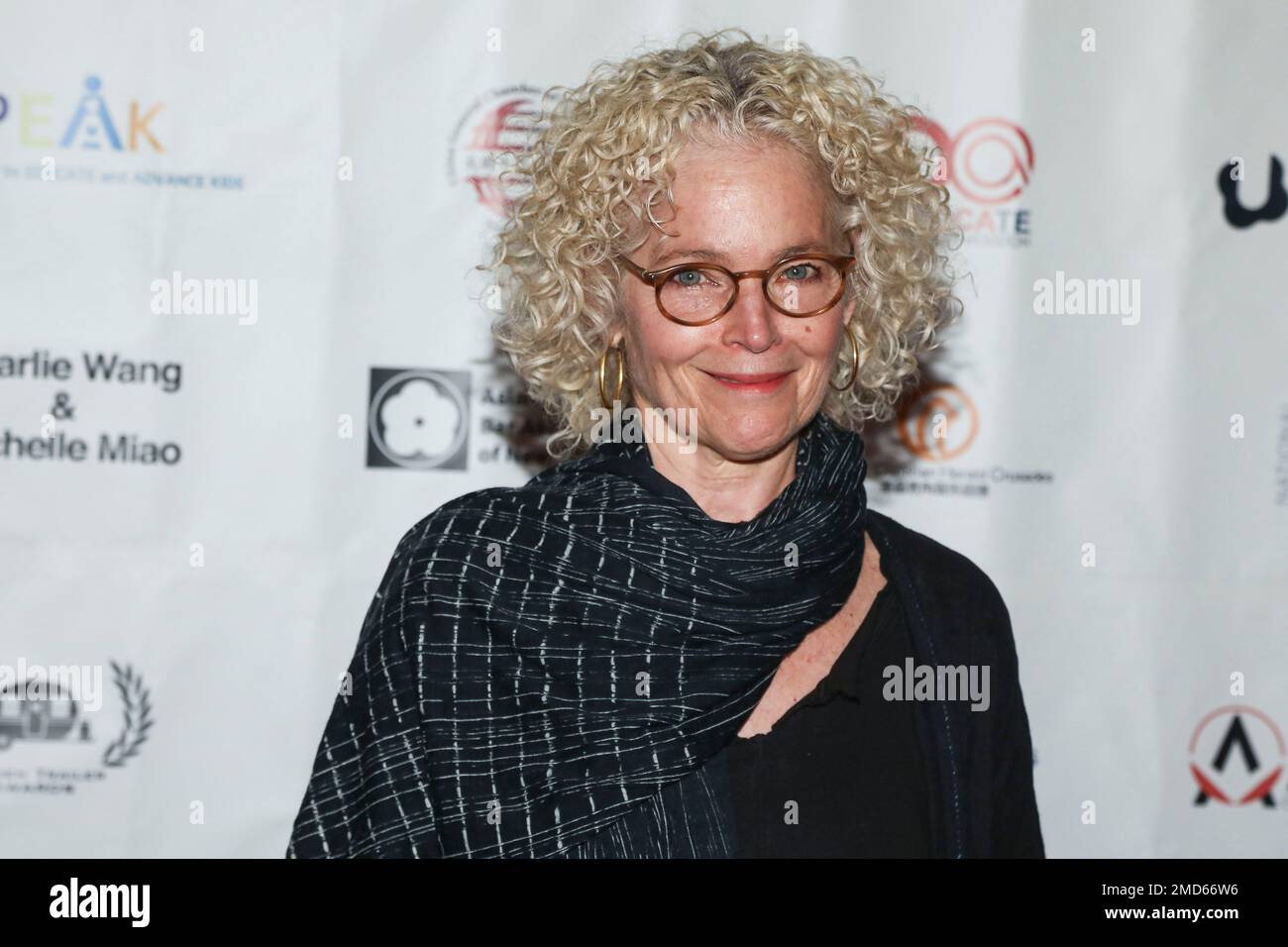 Actor Amy Irving attends the premiere of "Confetti" at AMC Lincoln ...