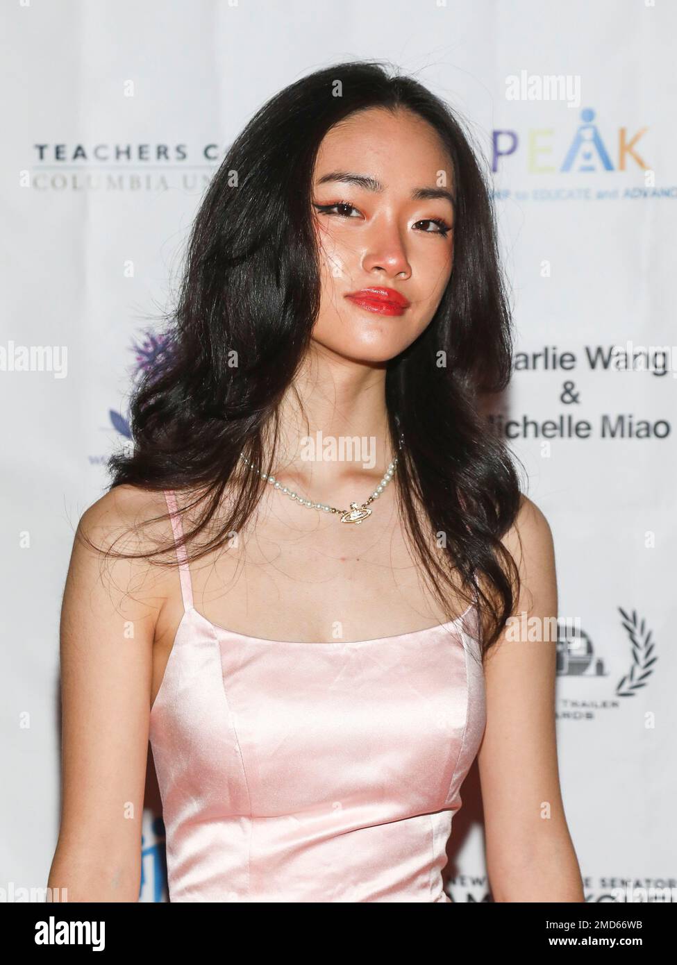 Actor Michelle Hu attends the premiere of "Confetti" at AMC Lincoln ...