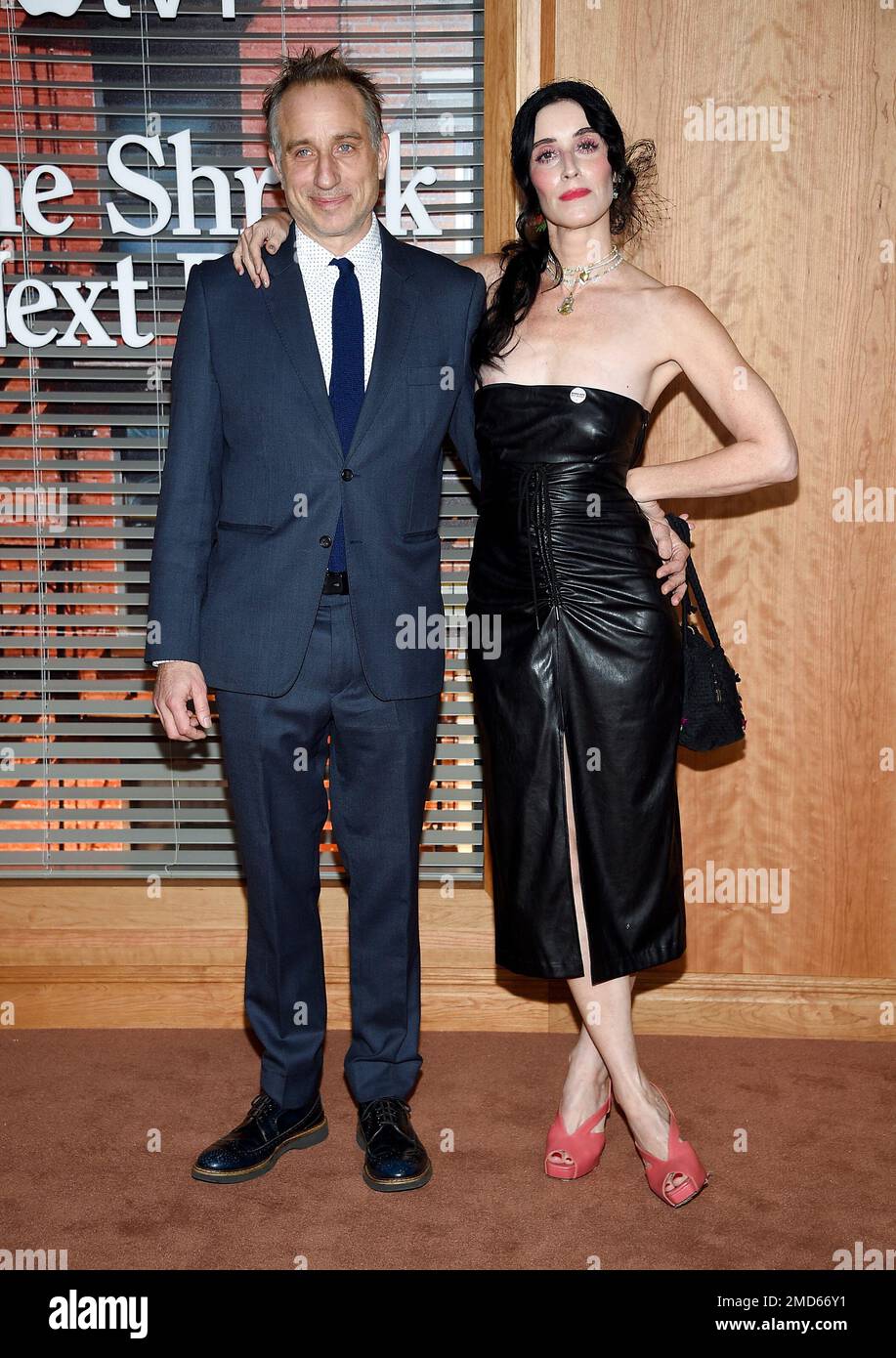 Director Jesse Peretz, left, and Sarah Sophie Flicker attend the ...