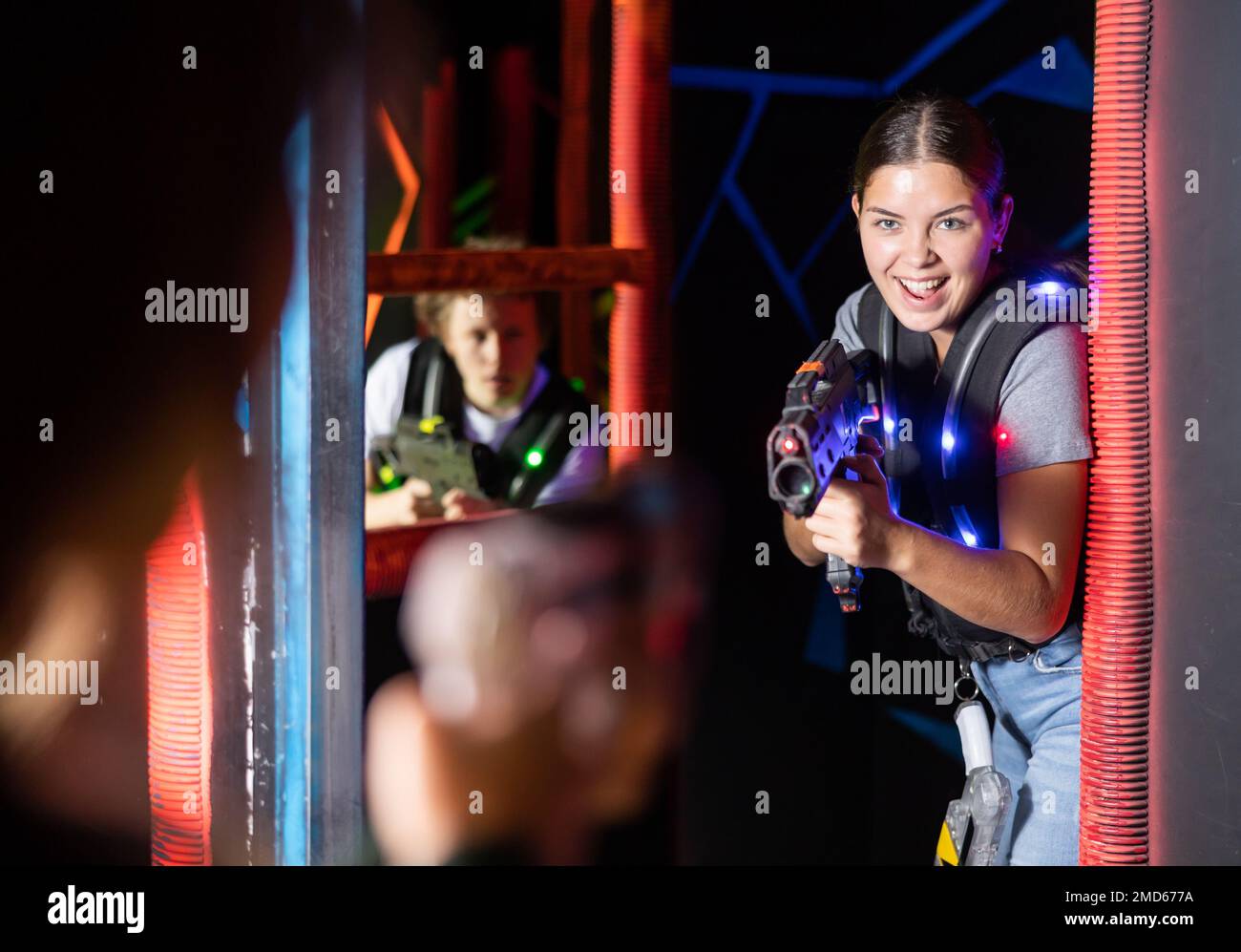 Laser tag maze hi-res stock photography and images - Alamy