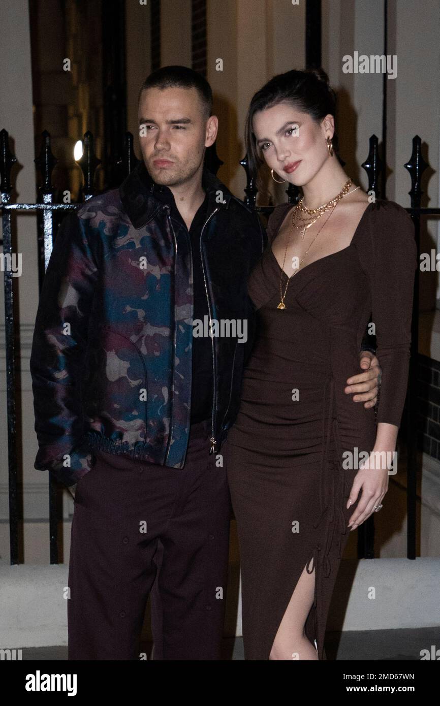 Liam Payne, left, and Maya Henry arrive at the British Vogue x Self ...