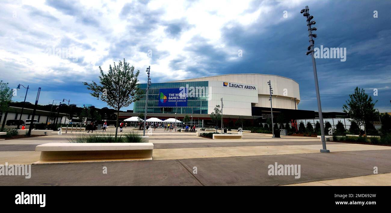Main entrance of the Legacy Arena located at the Birmingham–Jefferson ...
