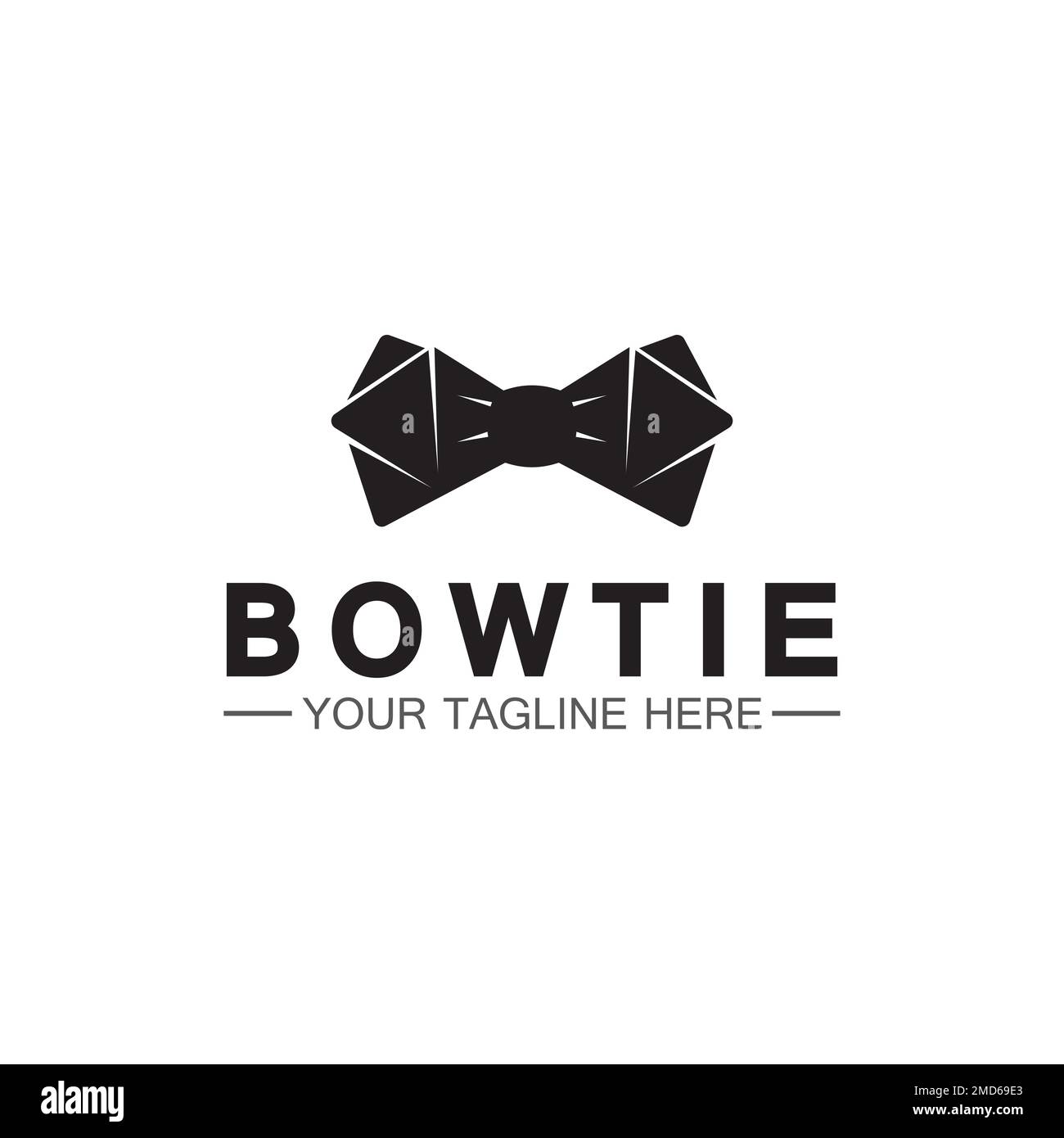 vintage silhouette bow tie logo vector illustration design. butterfly ...
