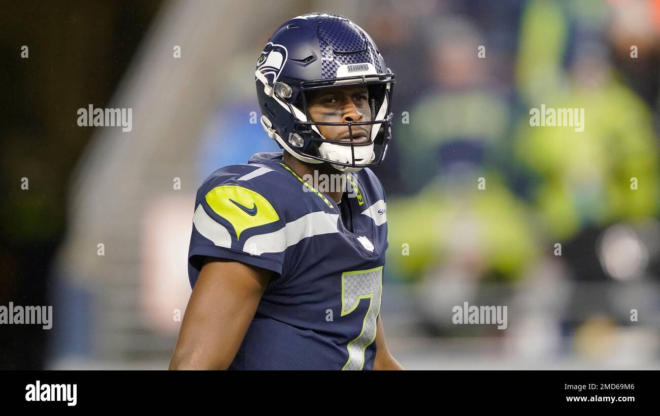 Seattle Seahawks quarterback Geno Smith during the first half of an NFL ...