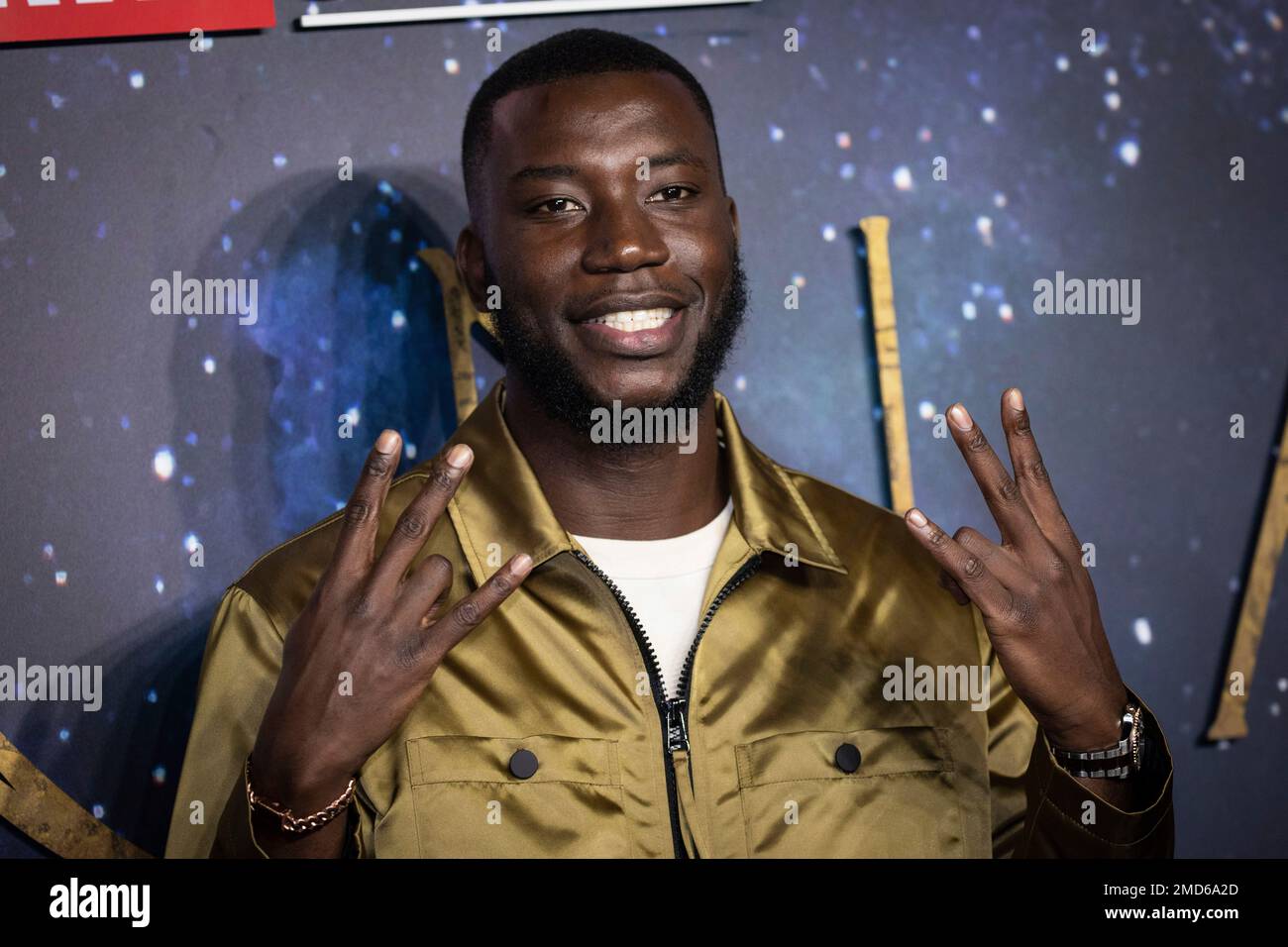 Harry Pinero poses for photographers upon arrival at the premiere of ...