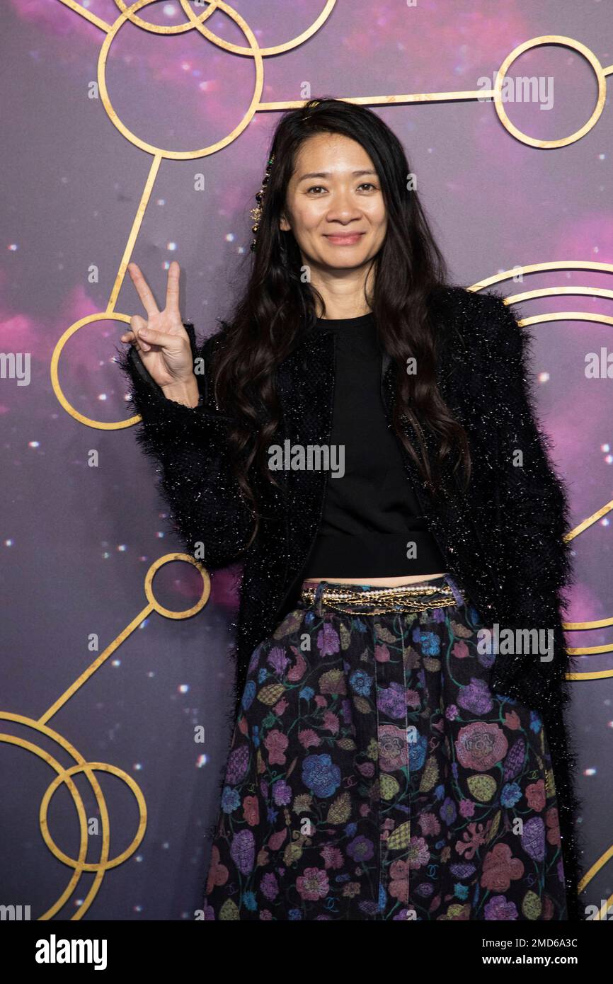 Chloe Zhao poses for photographers upon arrival at the premiere of the ...