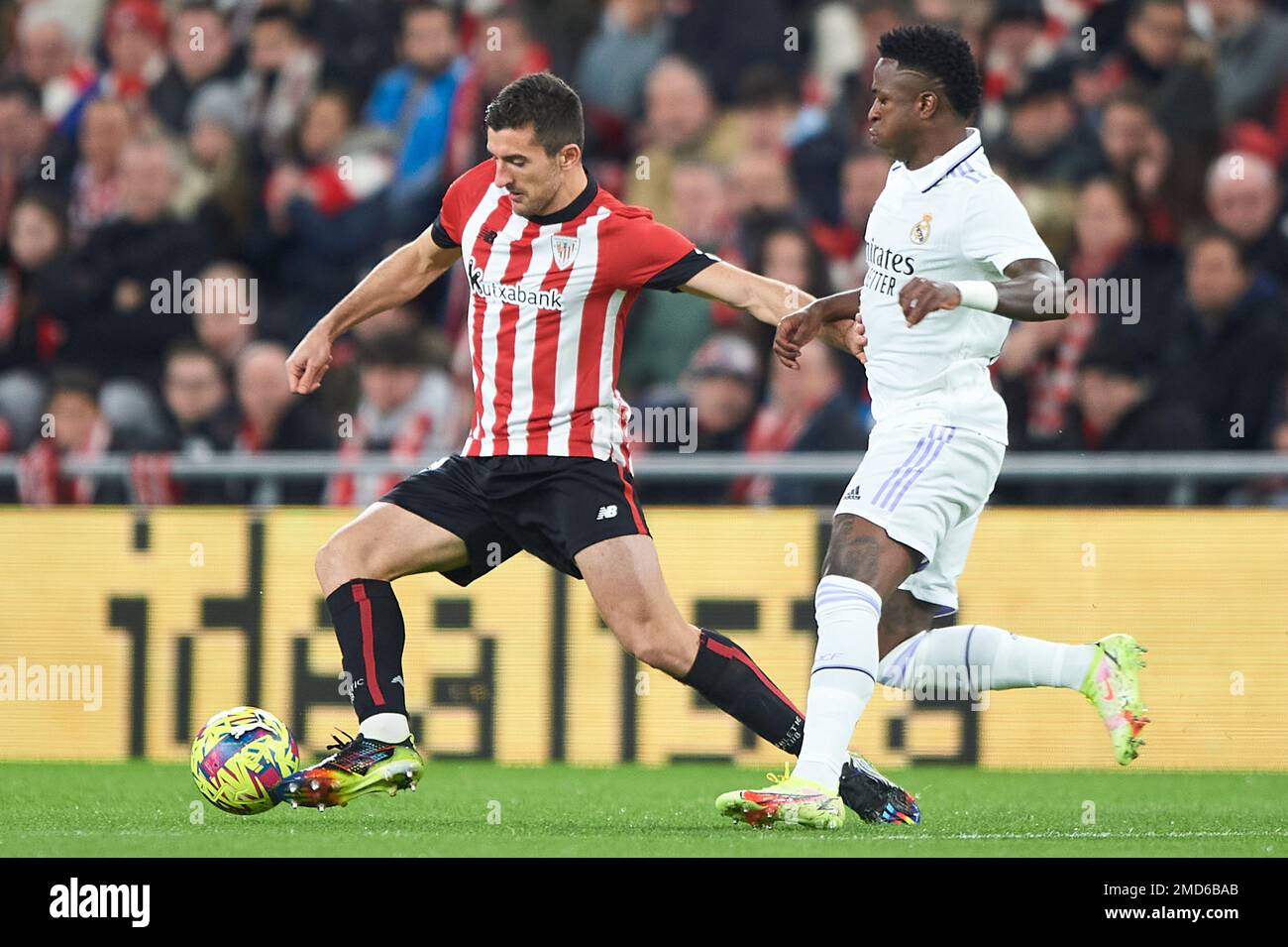 during the La Liga match between Athletic Club and Real Madrid played ...