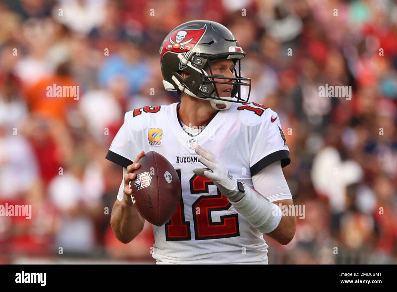 Tampa Bay Buccaneers quarterback Tom Brady (12) attempt a pass during ...
