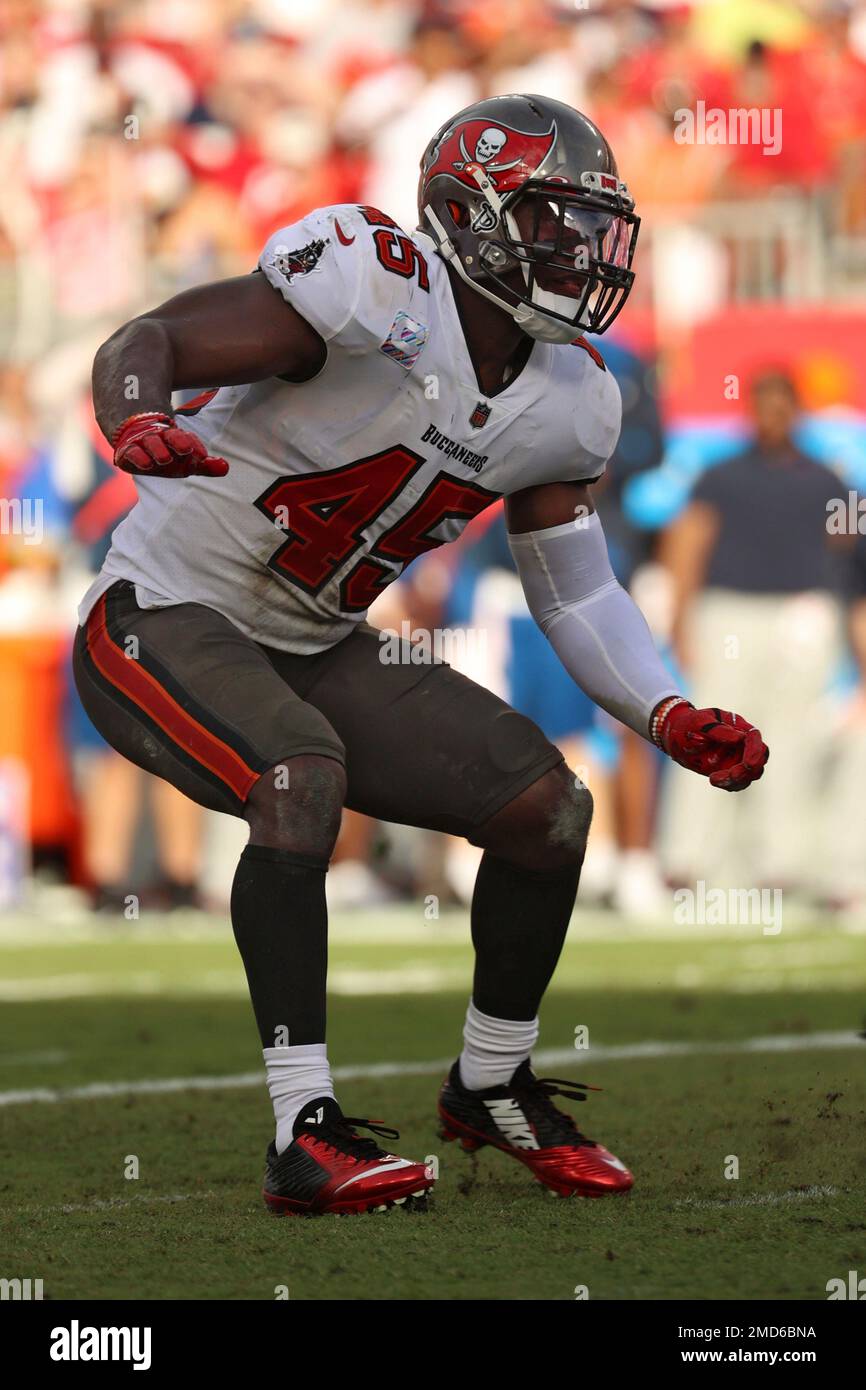 Tampa Bay Buccaneers inside linebacker Devin White (45) during an NFL ...