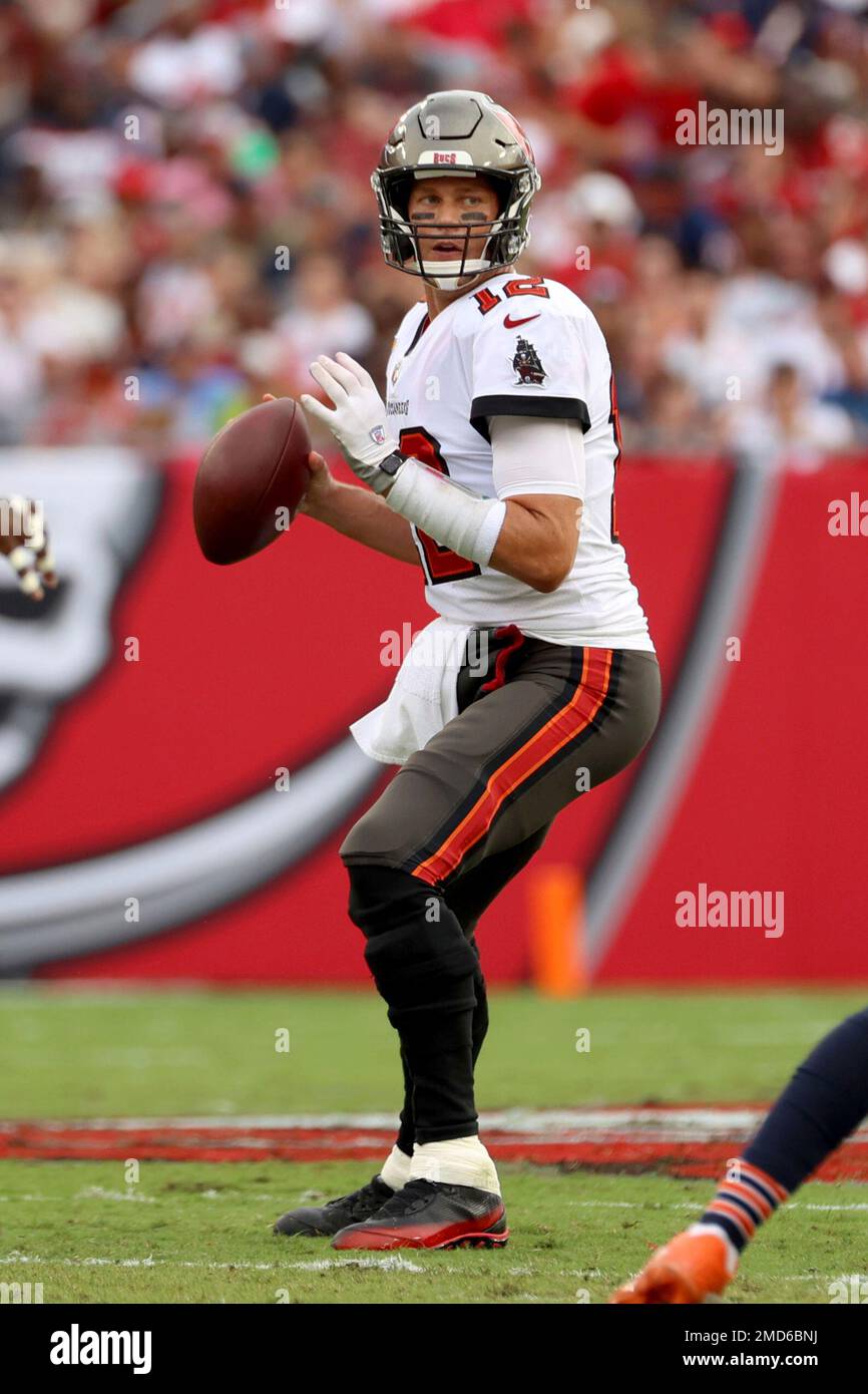 Tampa Bay Buccaneers quarterback Tom Brady (12) attempt a pass during ...