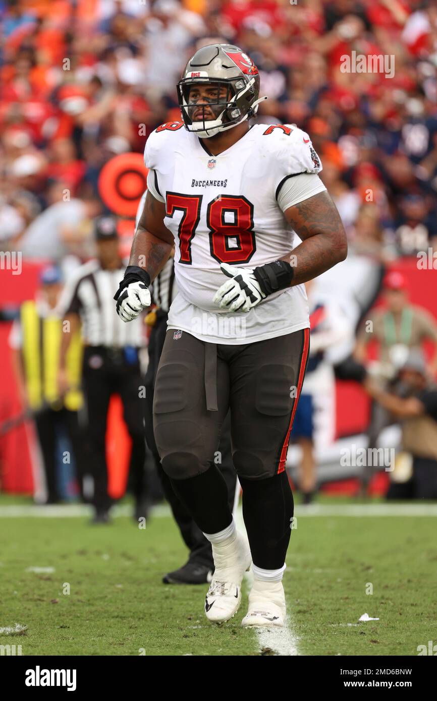 Tampa Bay Buccaneers offensive tackle Tristan Wirfs (78) during an NFL ...
