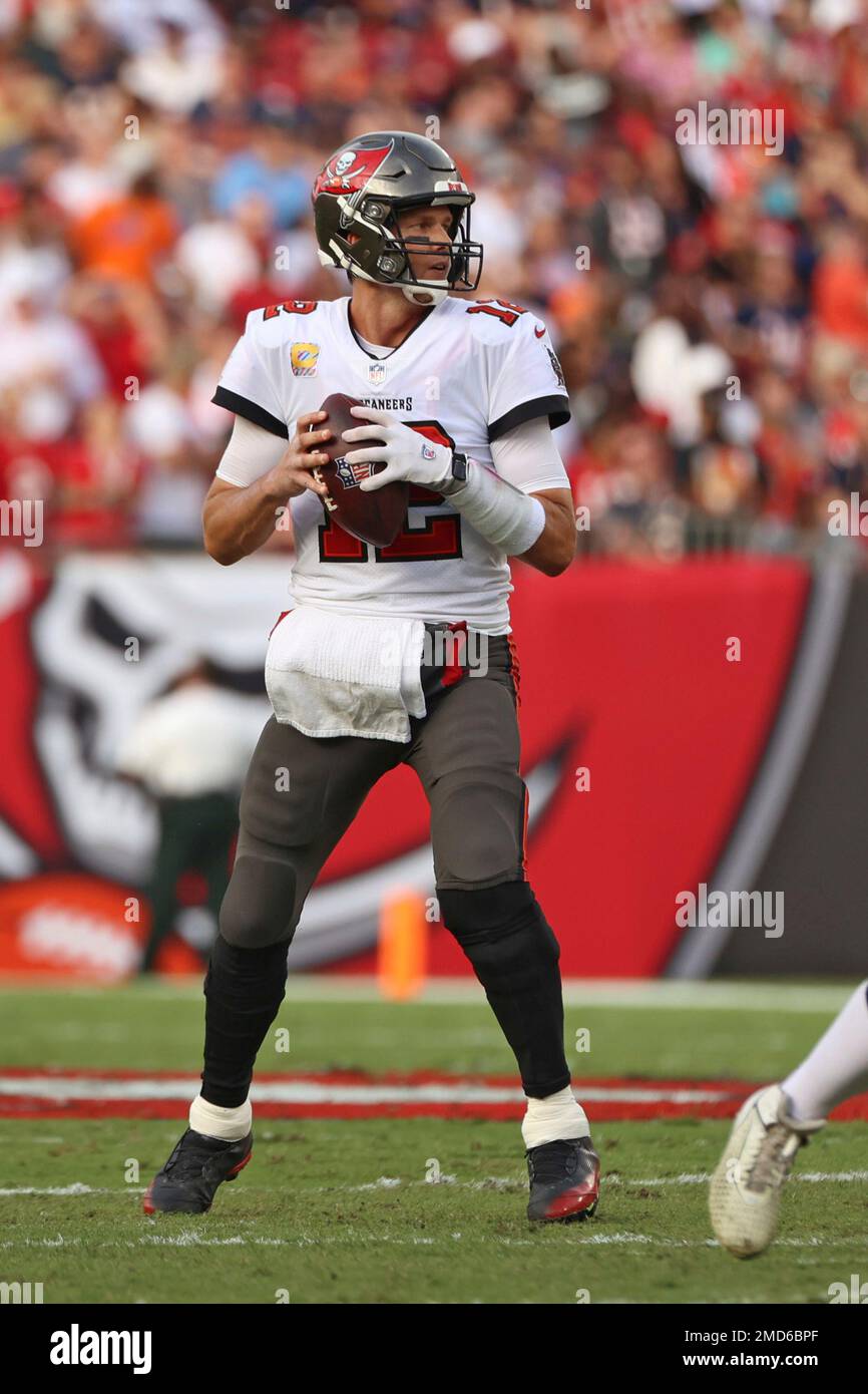 Tampa Bay Buccaneers quarterback Tom Brady (12) attempt a pass during ...