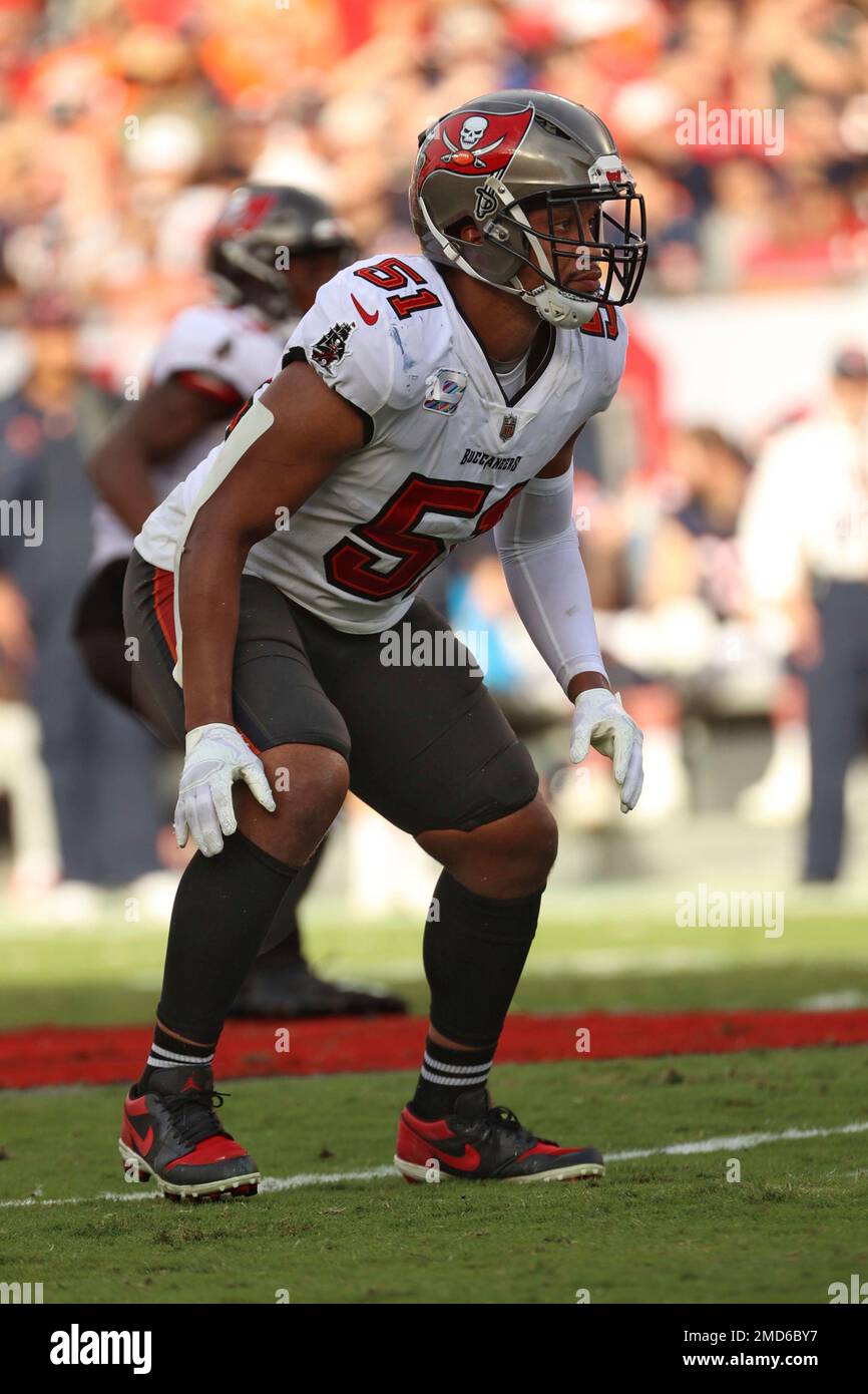 Tampa Bay Buccaneers linebacker Kevin Minter (51) during an NFL ...