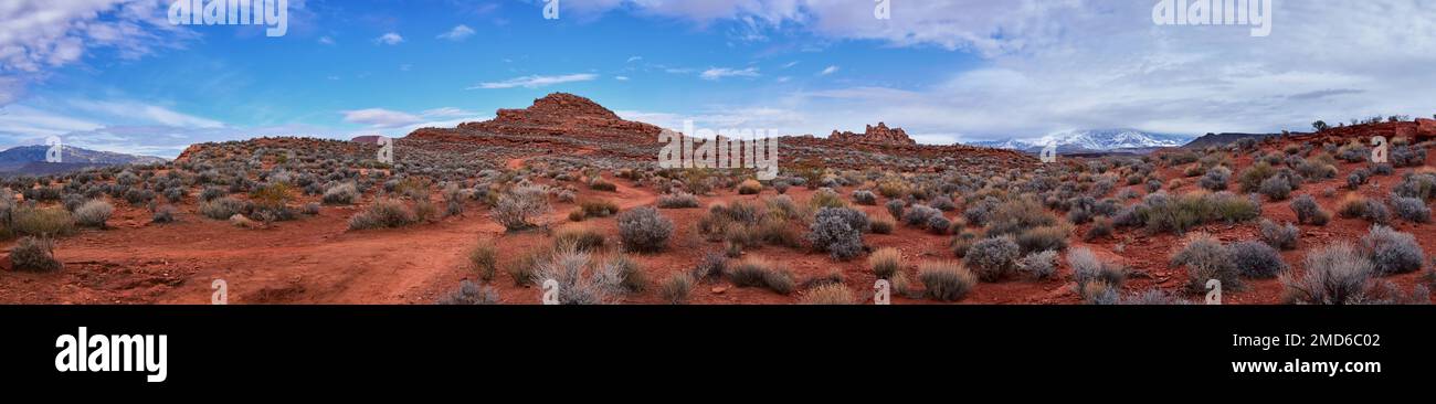 Chuckawalla and Turtle Wall landscape views from trail Cliffs National ...