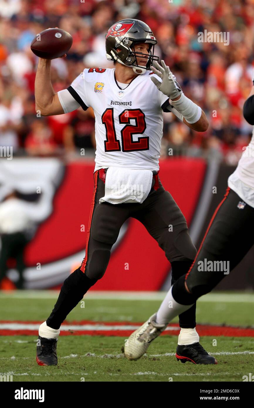 Tampa Bay Buccaneers quarterback Tom Brady (12) attempt a pass during ...