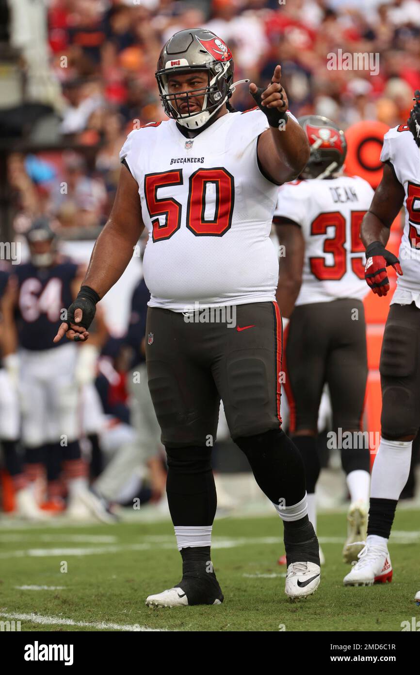 Tampa Bay Buccaneers nose tackle Vita Vea (50) during an NFL football ...