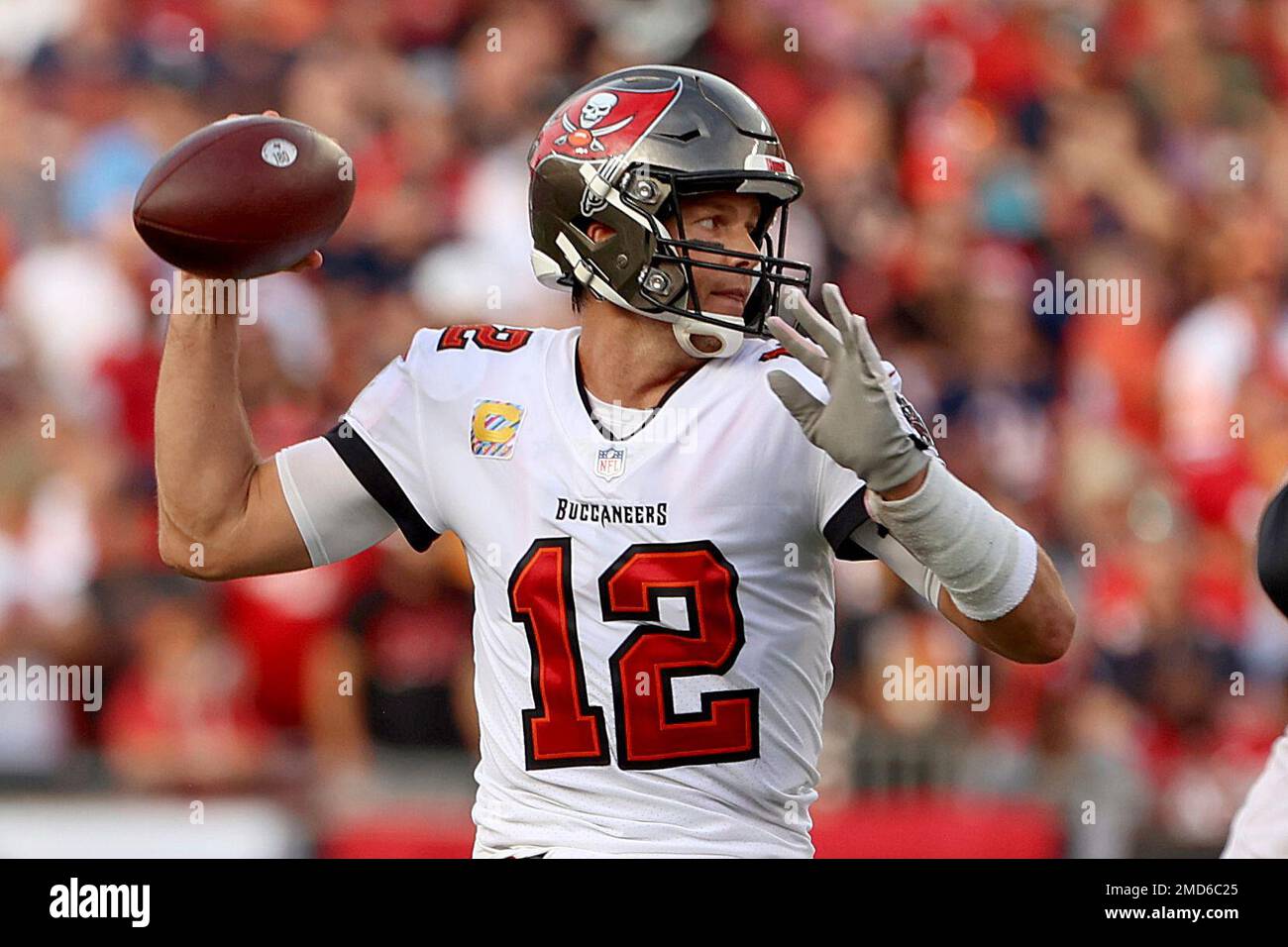 Tampa Bay Buccaneers quarterback Tom Brady (12) attempt a pass during ...