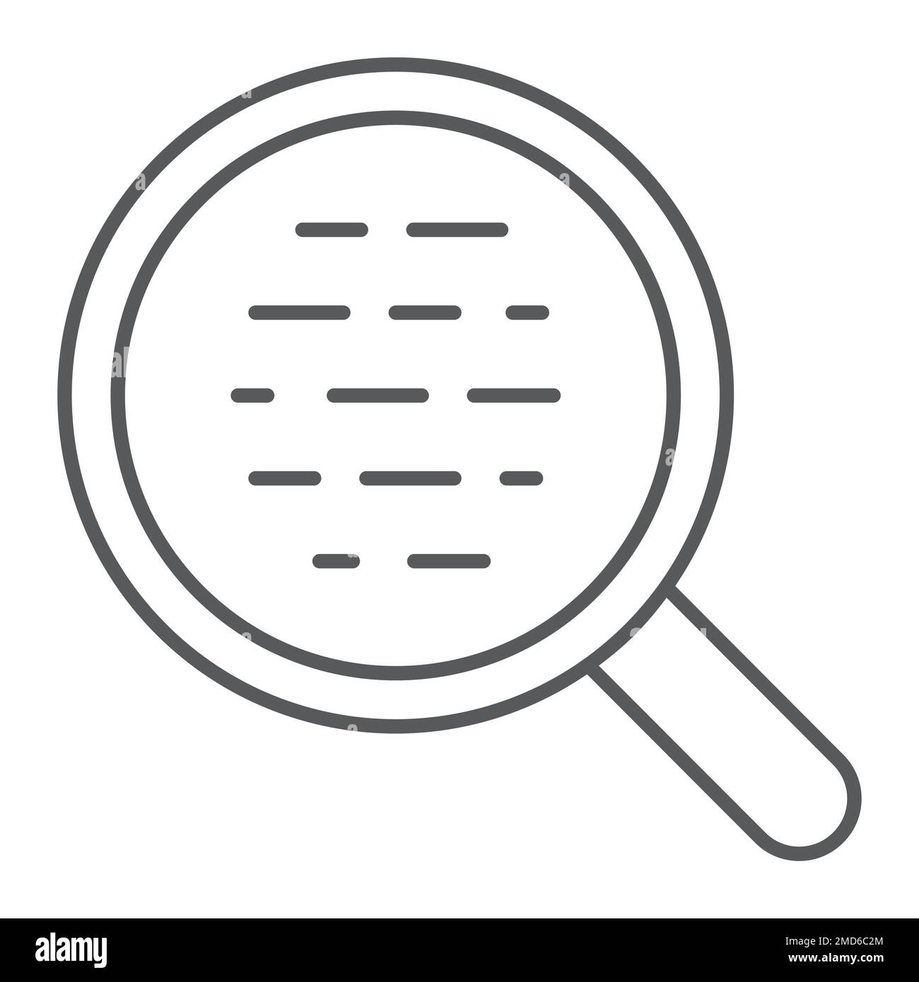 Search thin line icon, magnifier and find, optical sign vector graphics ...