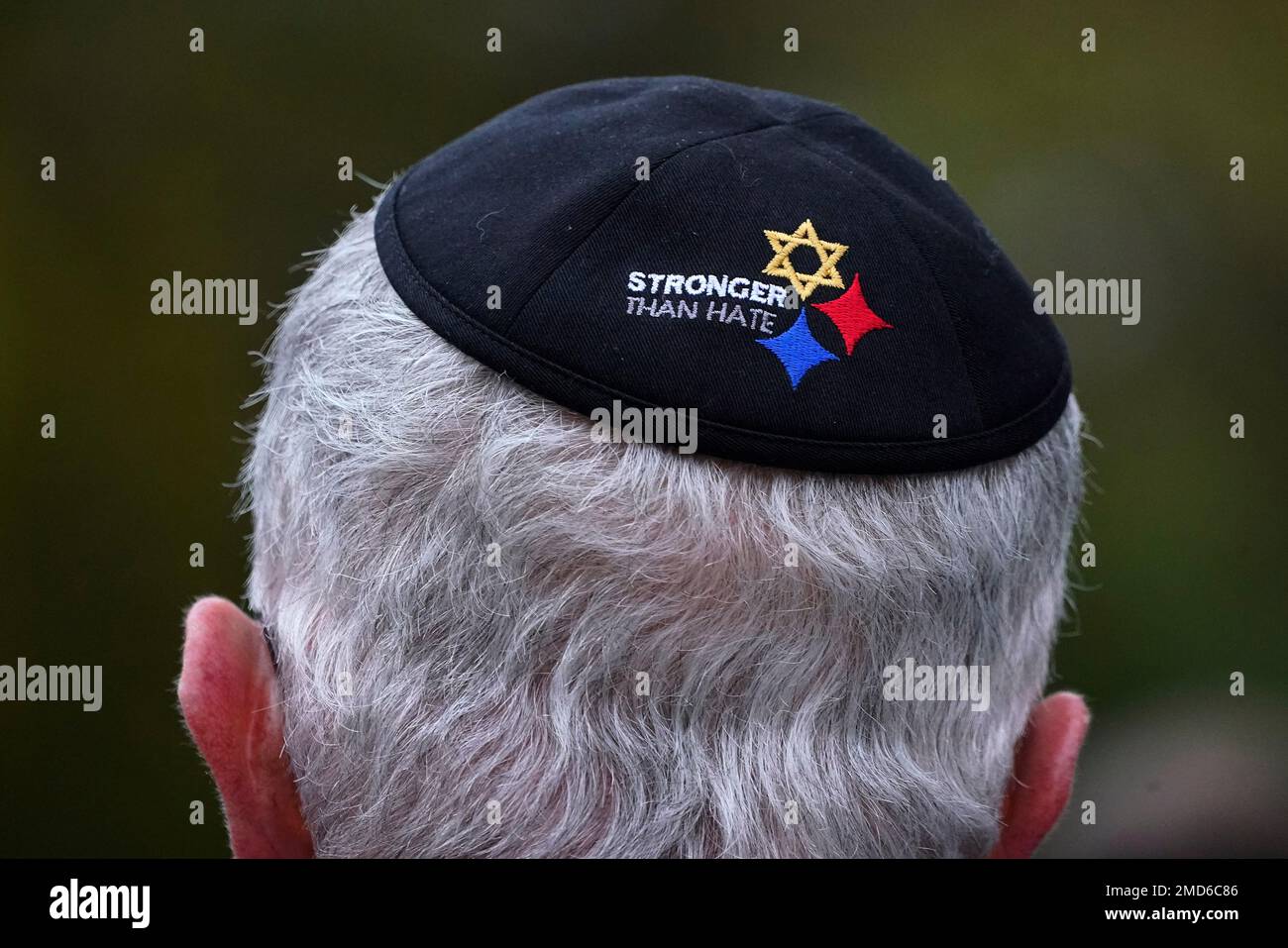 Tree of Life Synagogue Vice President Alan Hausman wears a Stronger ...