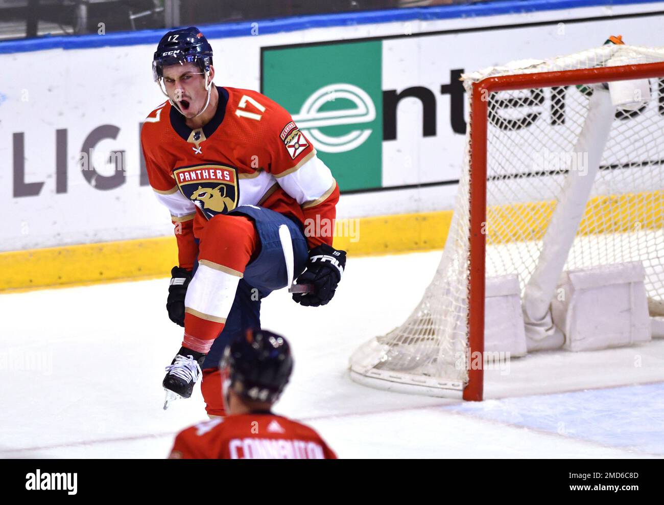 Florida Panthers left wing Mason Marchment (17) celebrates a goal ...